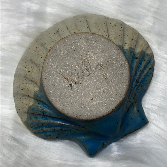 Leon Kula | Accents | Rare Leon Kula Signed Pottery Scallop Shell Dish ...